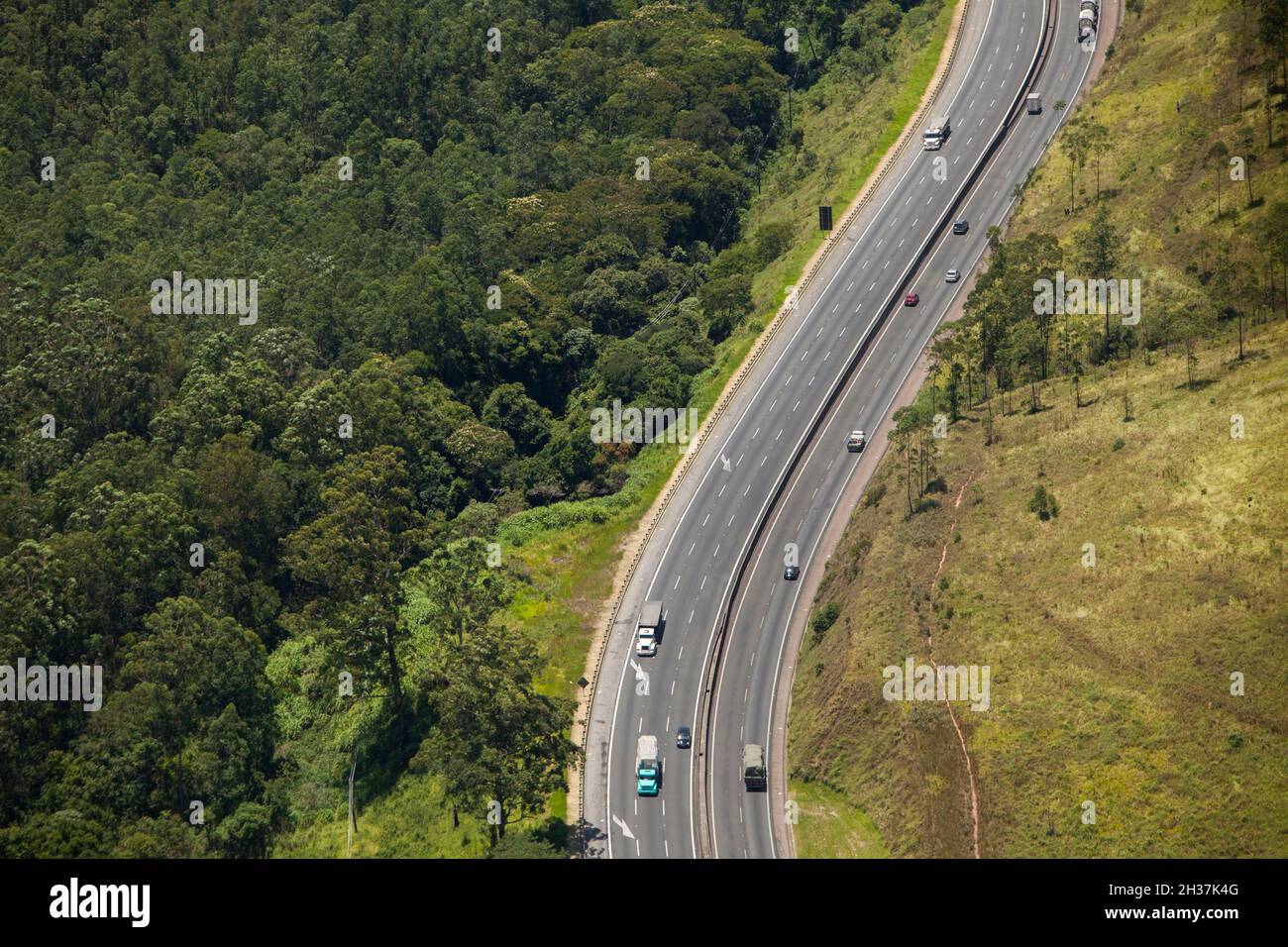 Aerial view of road and highway Stock Photo - Alamy