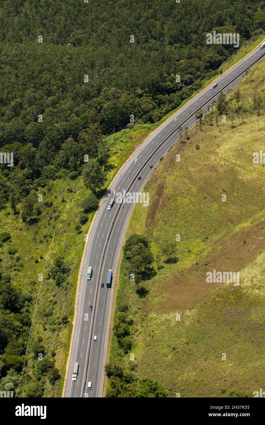 Aerial view of road and highway Stock Photo - Alamy