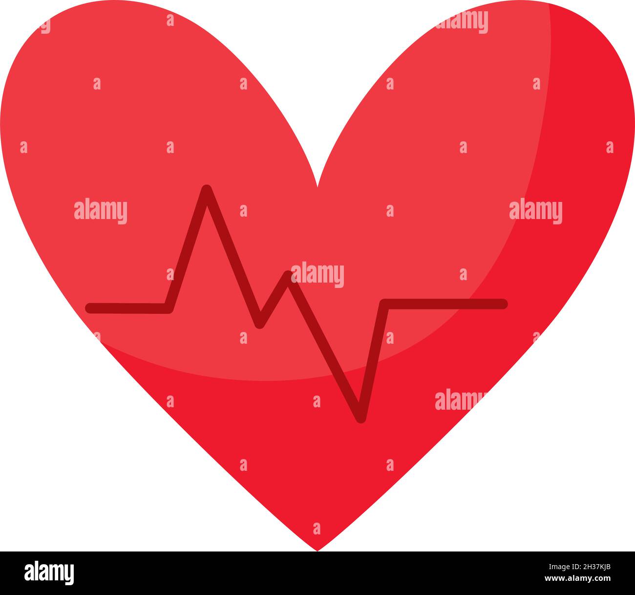 electrocardiogram heart illustration Stock Vector Image & Art - Alamy