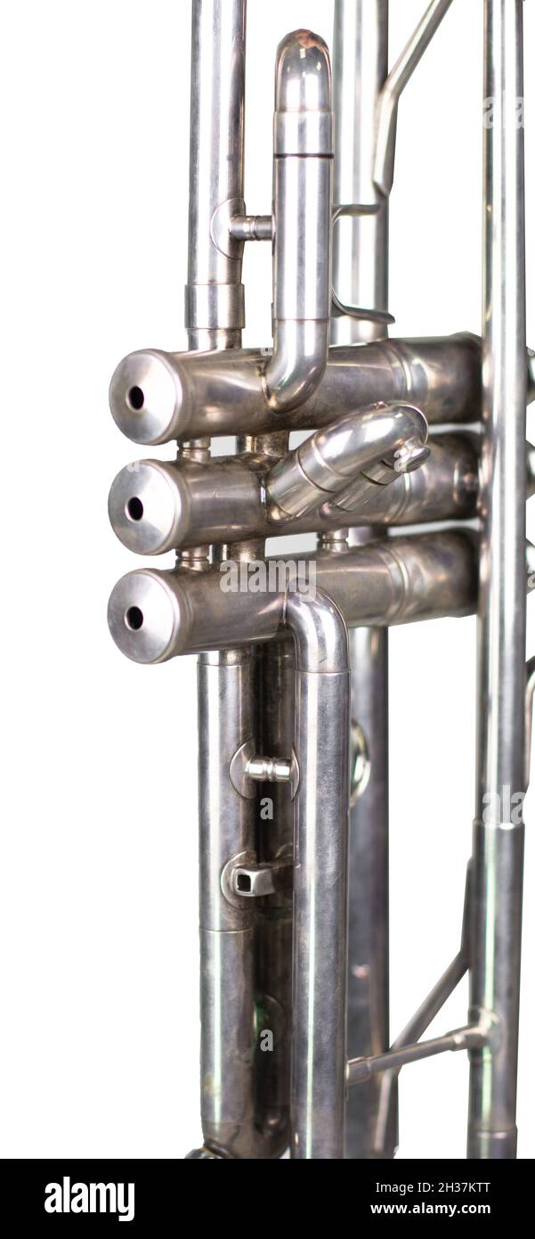 trumpet on white background Stock Photo - Alamy