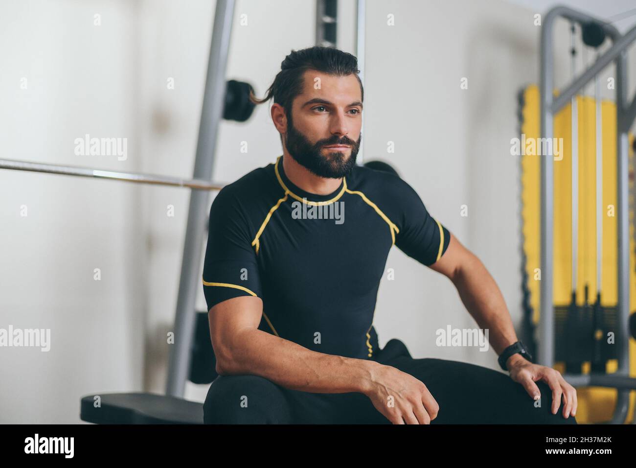 Sweaty Guy Working Out