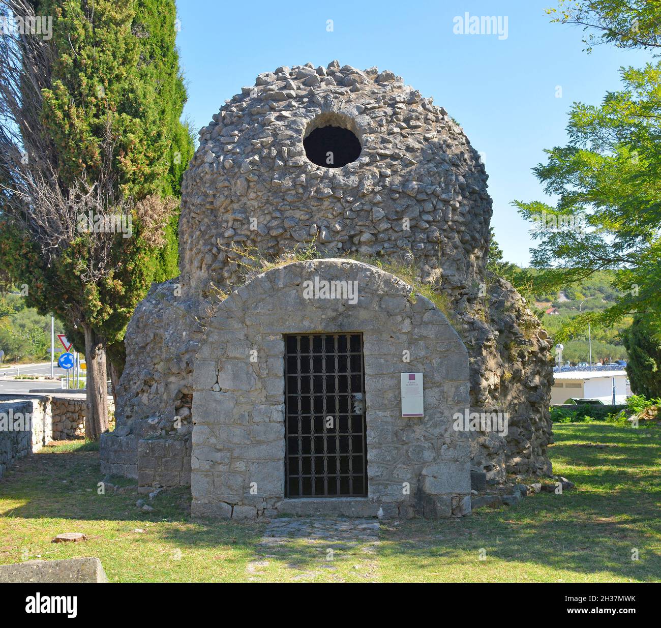 The historic 12th century Saint Dunat Church, Crkva Sv Dunata, outside ...