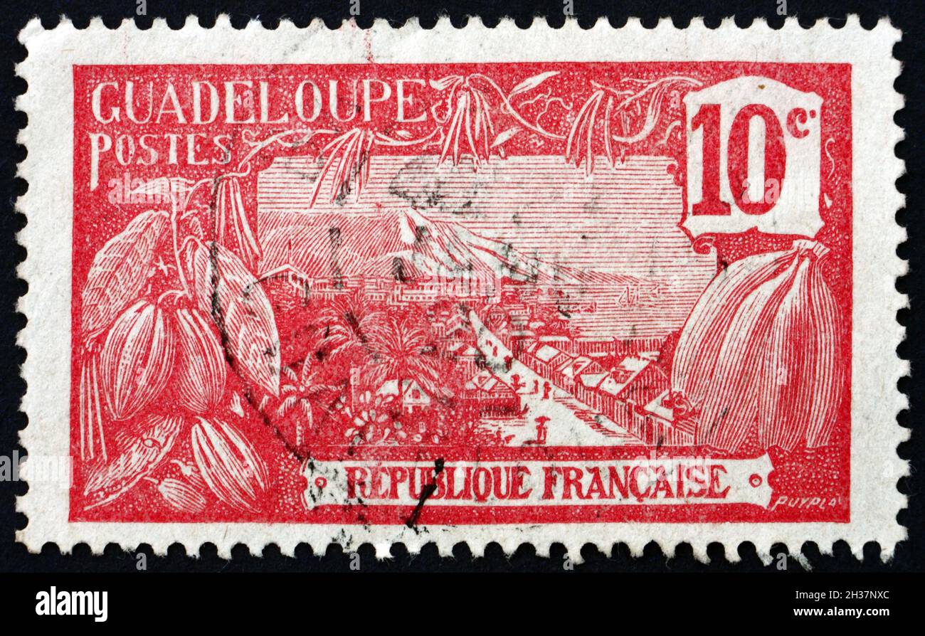 French postage stamp guadeloupe hi-res stock photography and images - Alamy