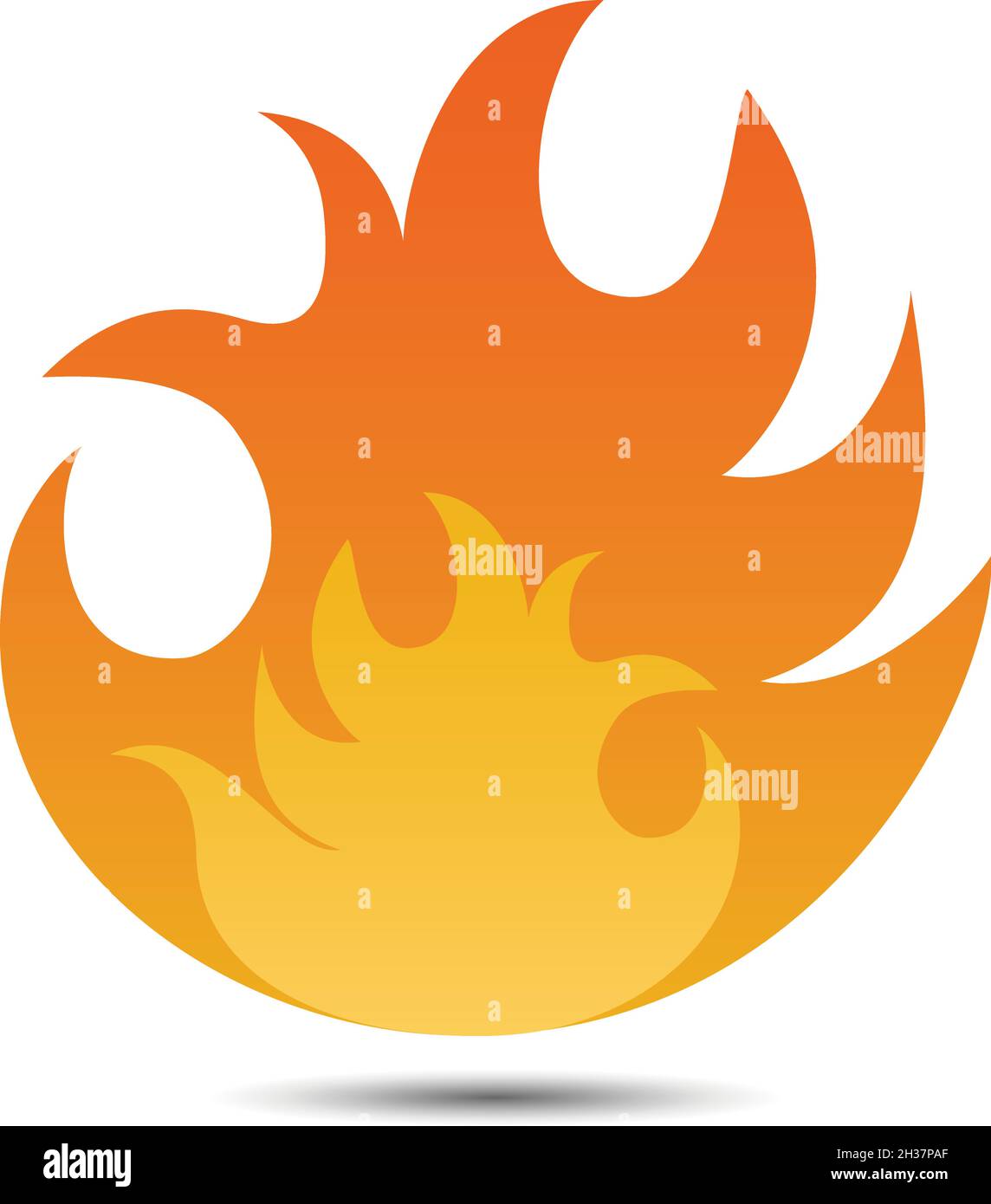 Fire flame vector icon in flat design Stock Vector Image & Art - Alamy