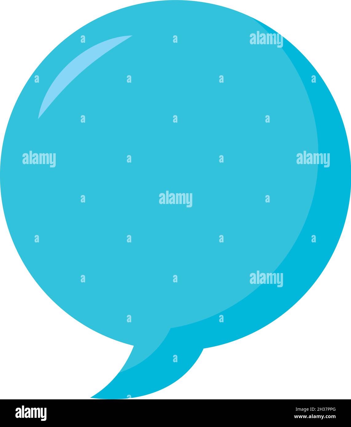 Blue line speech bubble phone Cut Out Stock Images & Pictures - Alamy