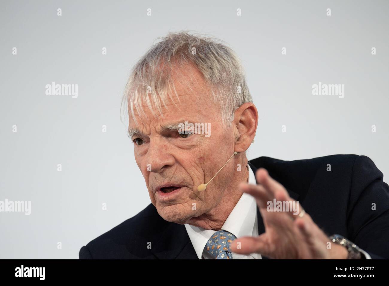 26 October 2021, Hessen, Frankfurt/Main: Michael Spence, 2001 Nobel ...