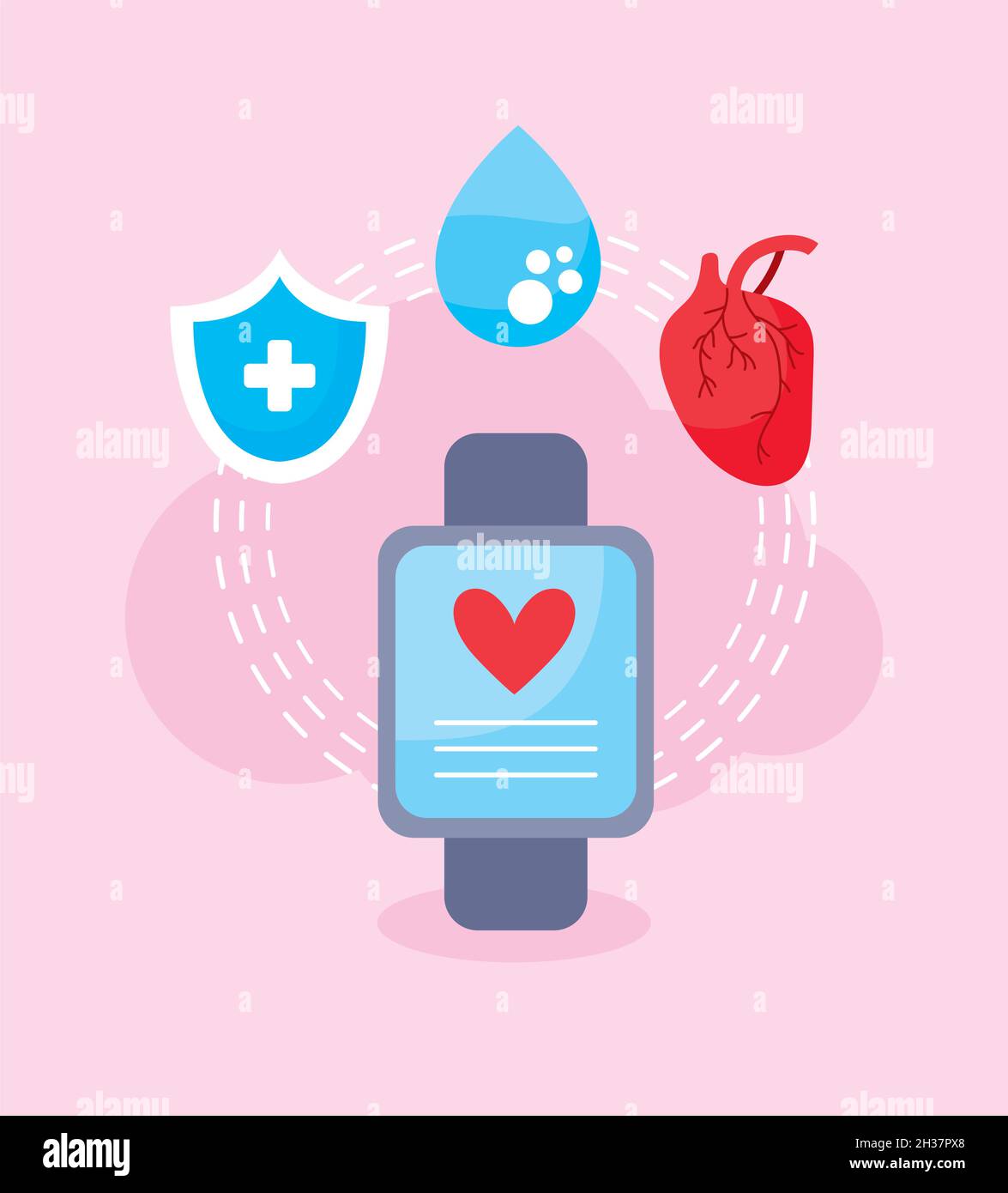 Health monitors Stock Vector Images - Alamy