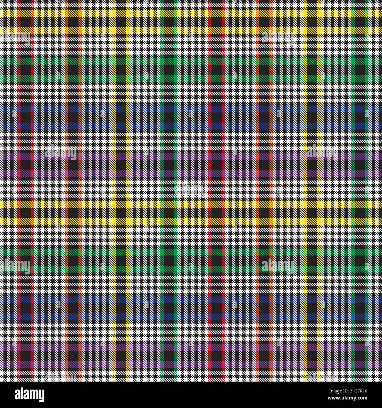 Rainbow Plaid, checkered, tartan seamless pattern suitable for fashion ...