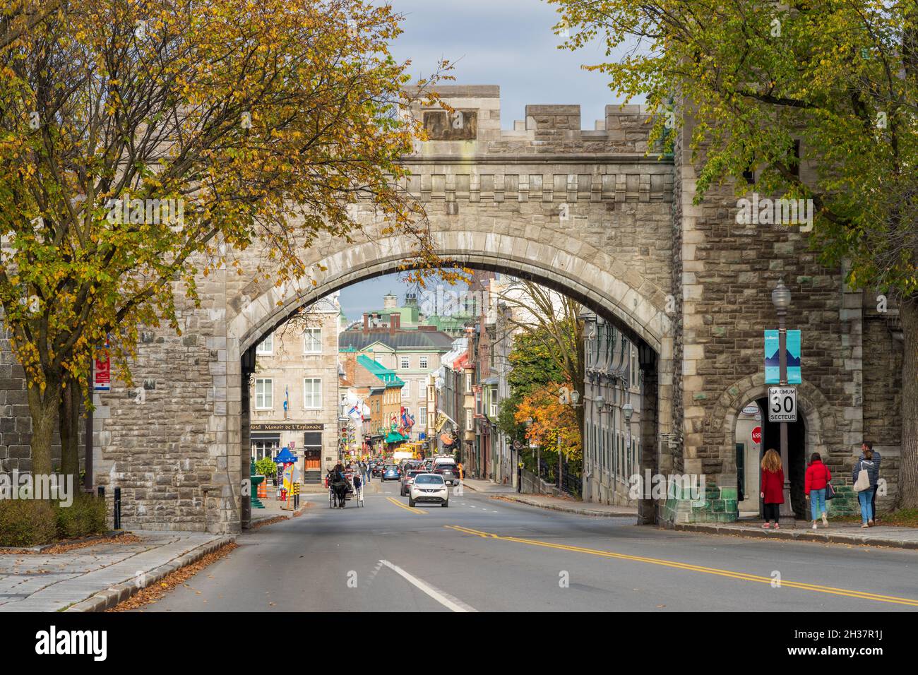 Quebec, Canada - October 20 2021 : Quebec City Old Town street view in ...