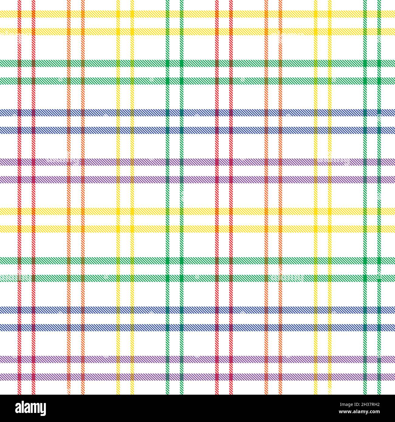 Rainbow Plaid, checkered, tartan seamless pattern suitable for fashion ...