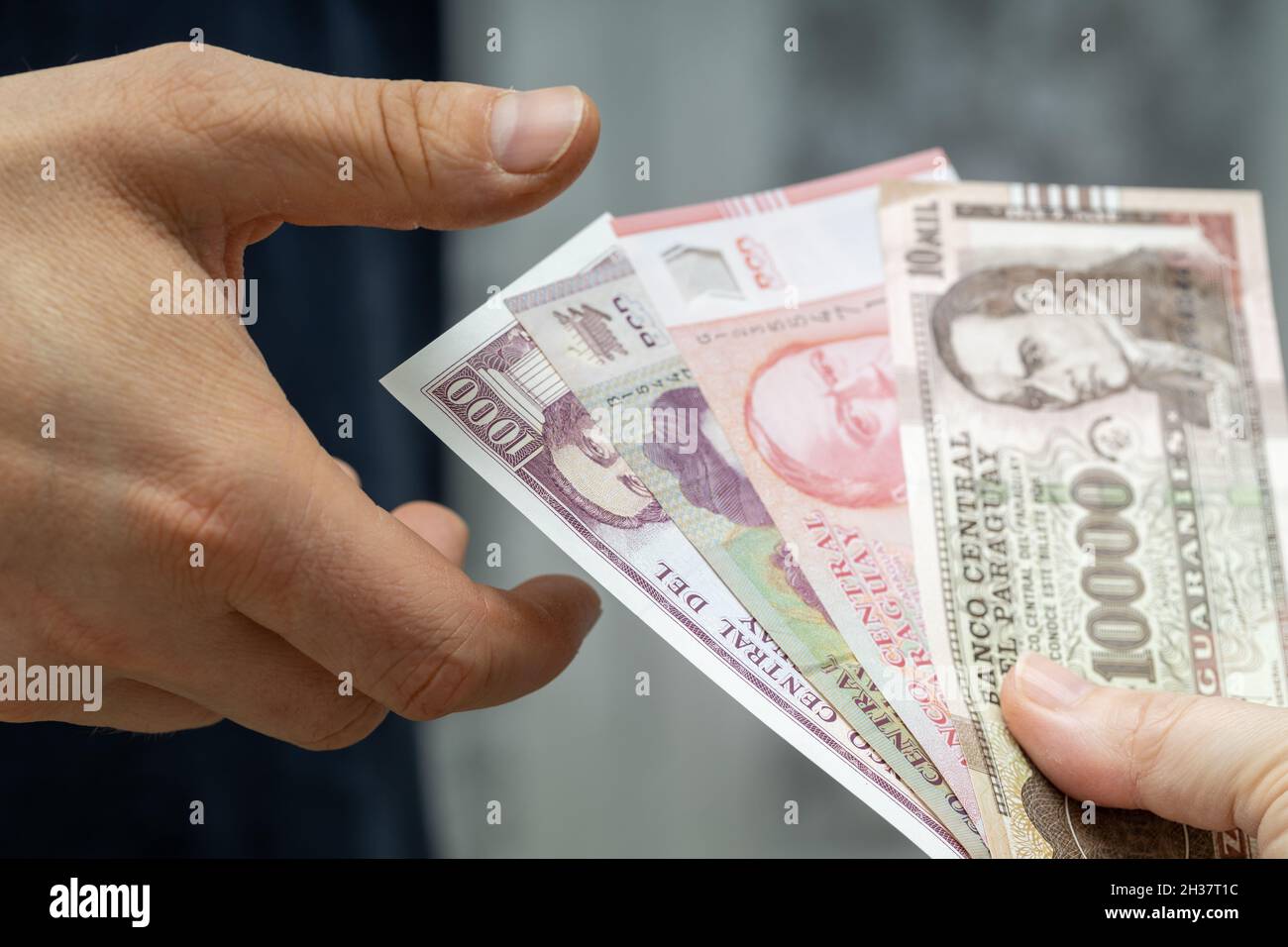 Money transferred hi-res stock photography and images - Alamy