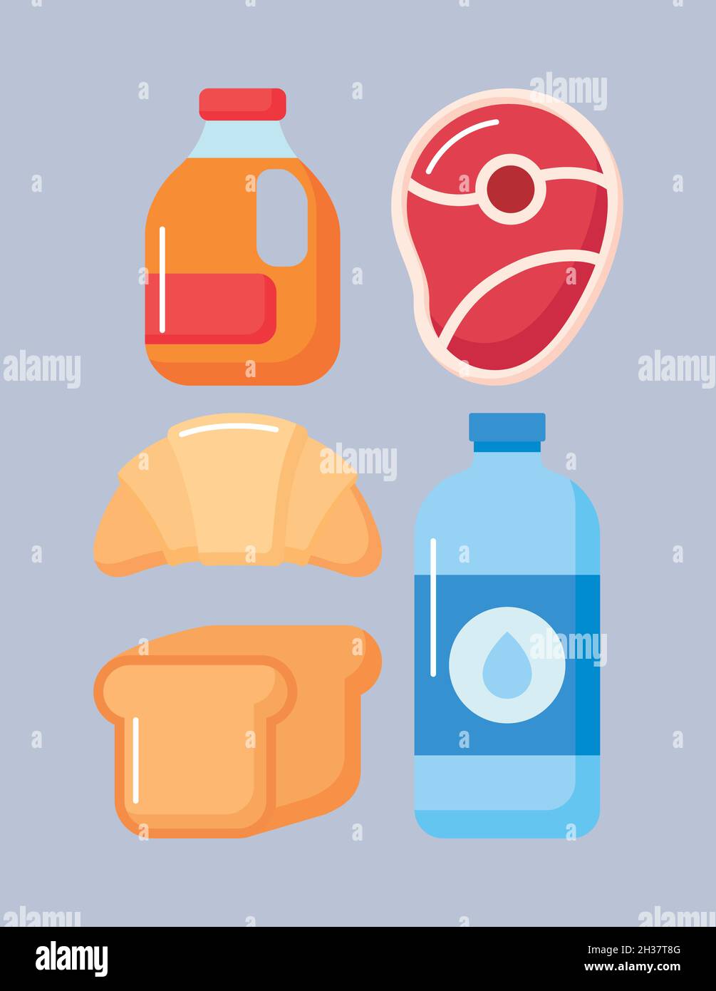 Five items Stock Vector Images - Alamy