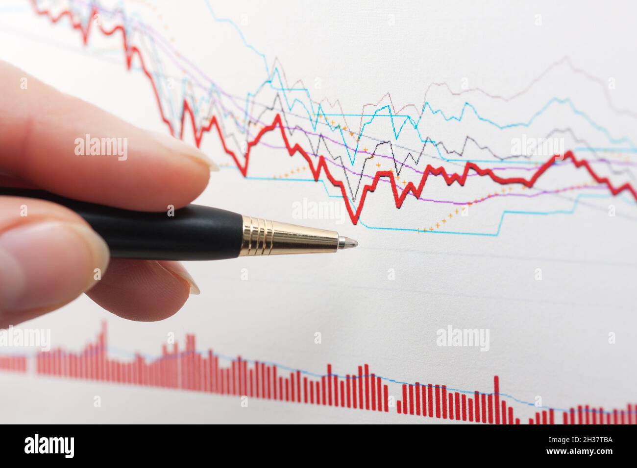 Financial graphs analysis stock market charts Stock Photo - Alamy