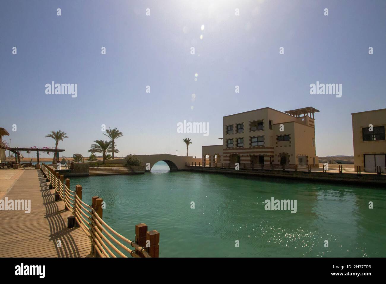 The Red Sea holiday resort of Port Ghalib in Egypt Stock Photo - Alamy