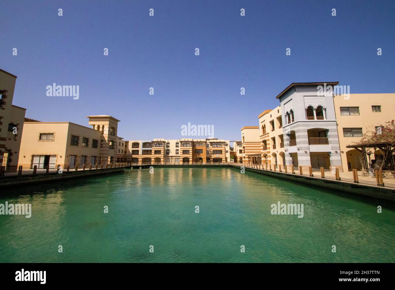 The Red Sea holiday resort of Port Ghalib in Egypt Stock Photo - Alamy