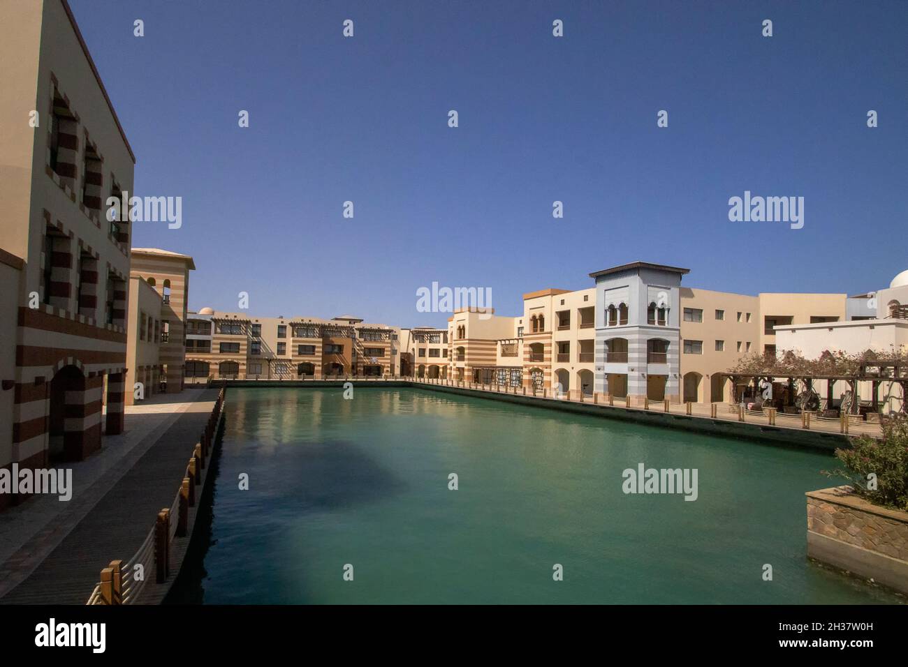 The Red Sea holiday resort of Port Ghalib in Egypt Stock Photo - Alamy