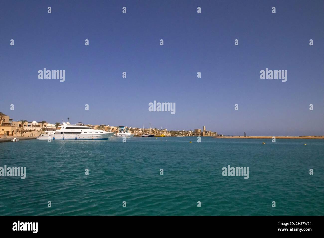 The Red Sea holiday resort of Port Ghalib in Egypt Stock Photo - Alamy