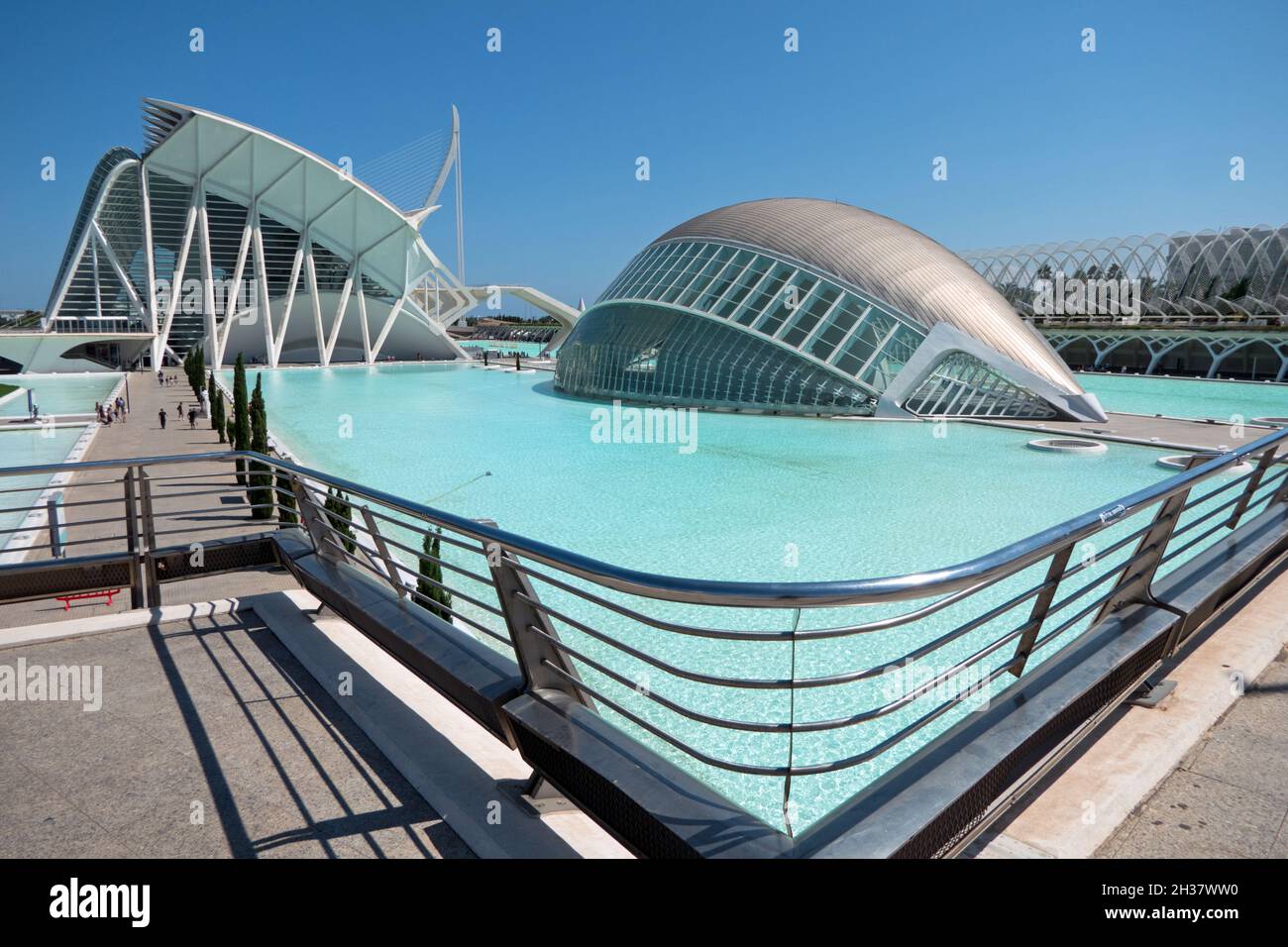 Urban view of Valencia, Spain with the City Of Arts And Sciences ...