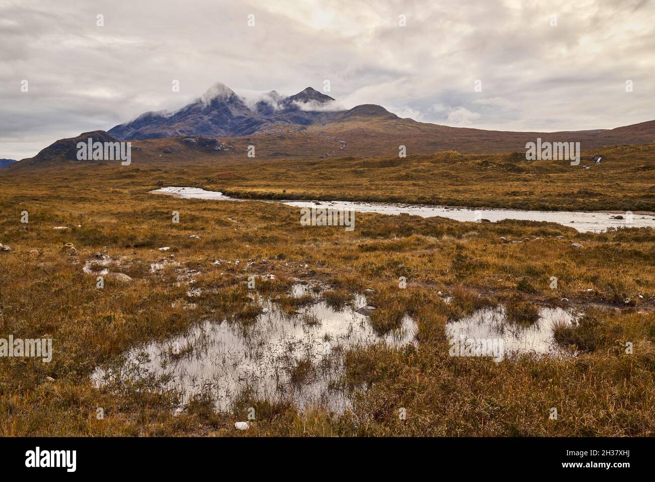 The River Sligachan beneath Bruach na Frithe and Sgurr nan Gillean ...