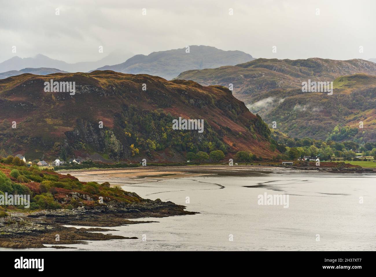 View from Kylerhea, Isle of Skye, towards Bernera Beach Stock Photo - Alamy