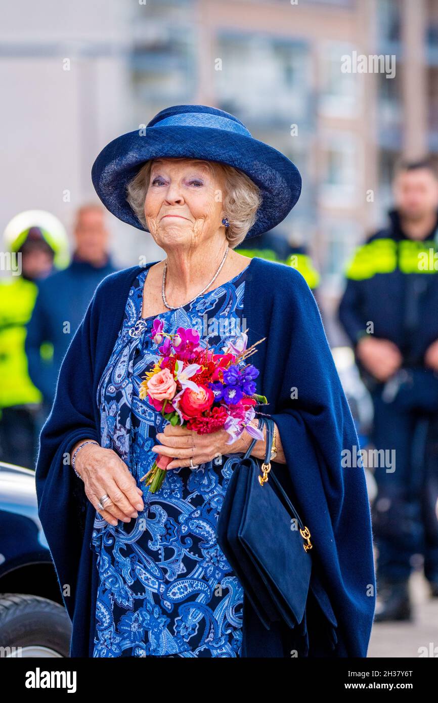 Princess Beatrix at the opening of the Prince Claus Bridge in Dordrecht ...