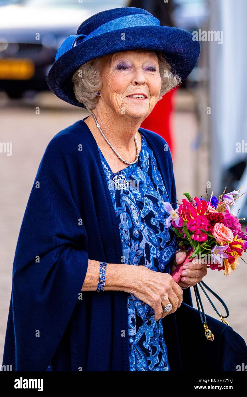 Princess Beatrix at the opening of the Prince Claus Bridge in Dordrecht ...