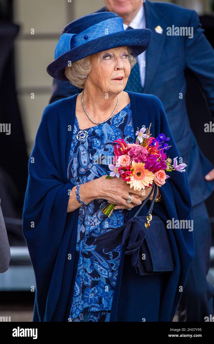 Princess Beatrix at the opening of the Prince Claus Bridge in Dordrecht ...