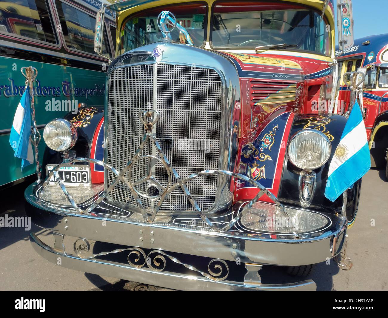 Daimler Mercedes Benz 911 bus, passenger transport in Buenos Aires ...