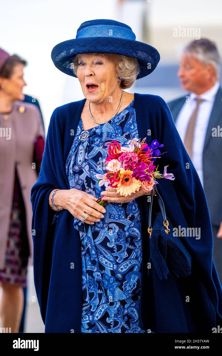 Princess Beatrix at the opening of the Prince Claus Bridge in Dordrecht ...