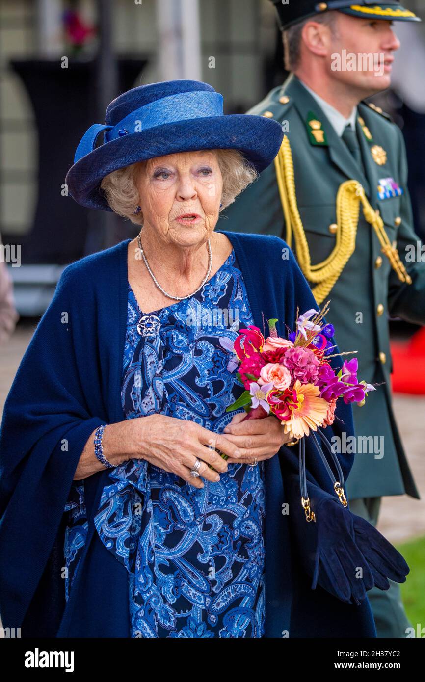 Princess Beatrix at the opening of the Prince Claus Bridge in Dordrecht ...