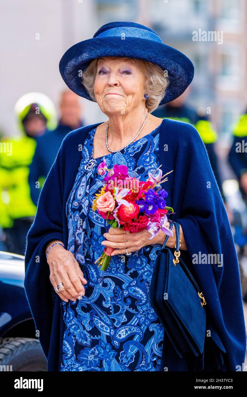 Princess Beatrix at the opening of the Prince Claus Bridge in Dordrecht ...