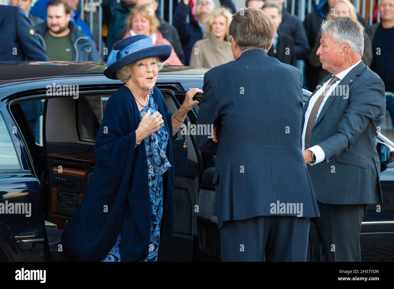 Princess Beatrix at the opening of the Prince Claus Bridge in Dordrecht ...