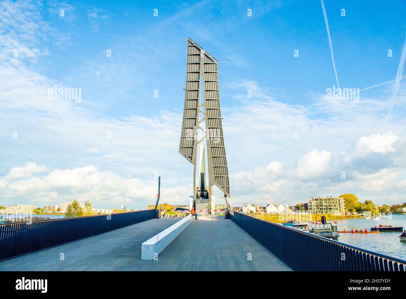Princess Beatrix at the opening of the Prince Claus Bridge in Dordrecht ...
