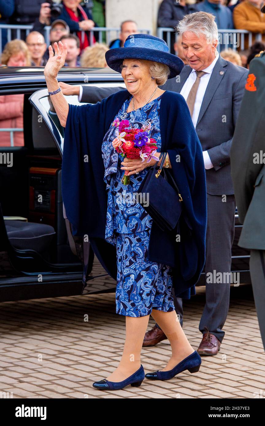Princess Beatrix at the opening of the Prince Claus Bridge in Dordrecht ...