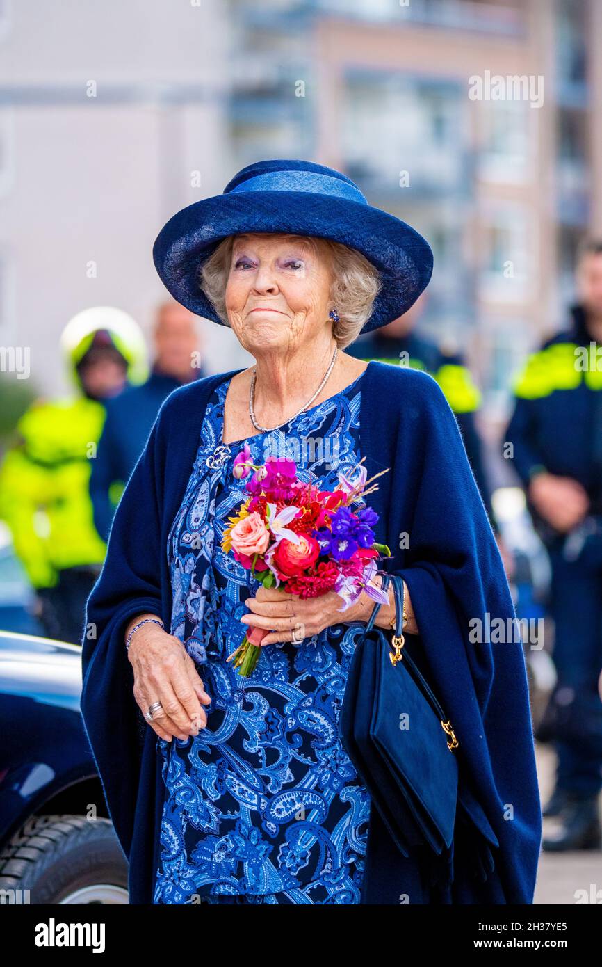Princess Beatrix at the opening of the Prince Claus Bridge in Dordrecht ...
