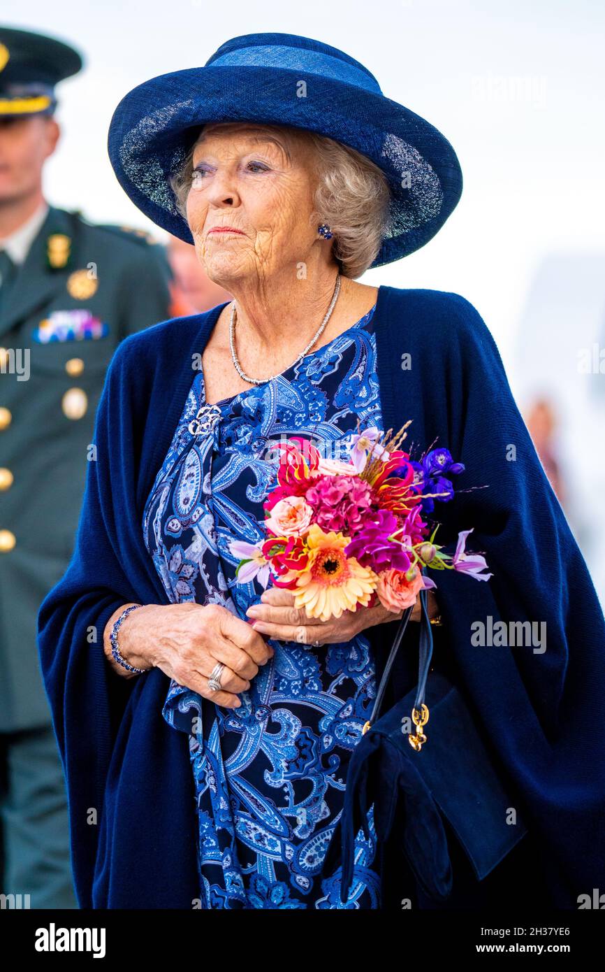 Princess Beatrix at the opening of the Prince Claus Bridge in Dordrecht ...