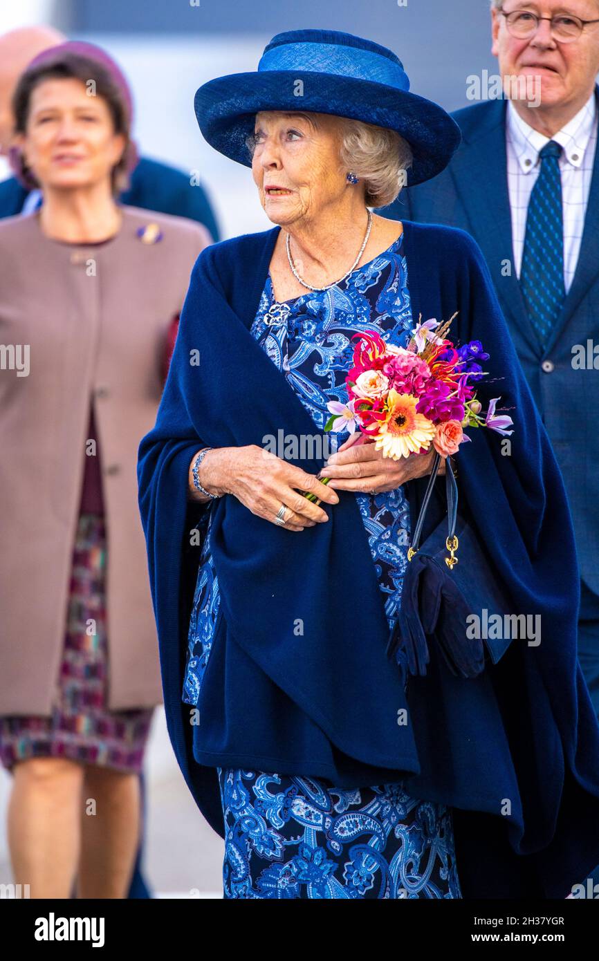 Princess Beatrix at the opening of the Prince Claus Bridge in Dordrecht ...