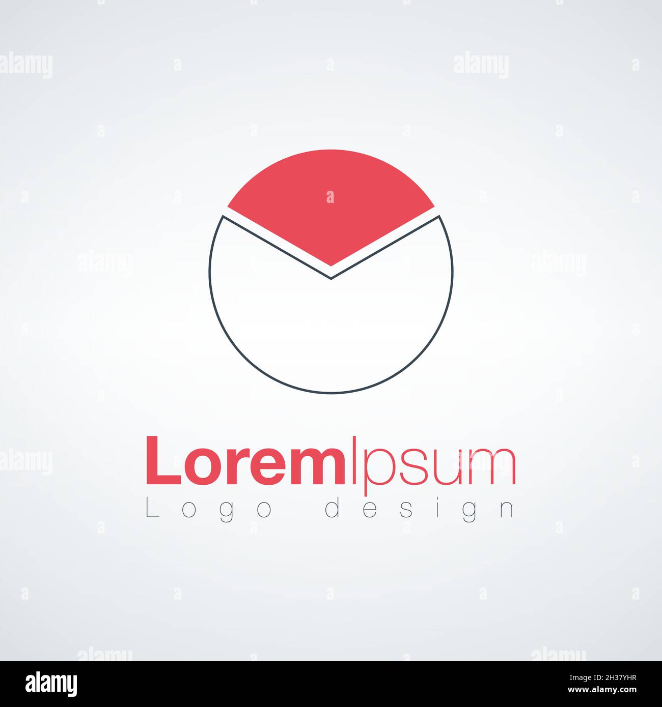 Pie chart logo design template, business chart, graph icon, branding ...