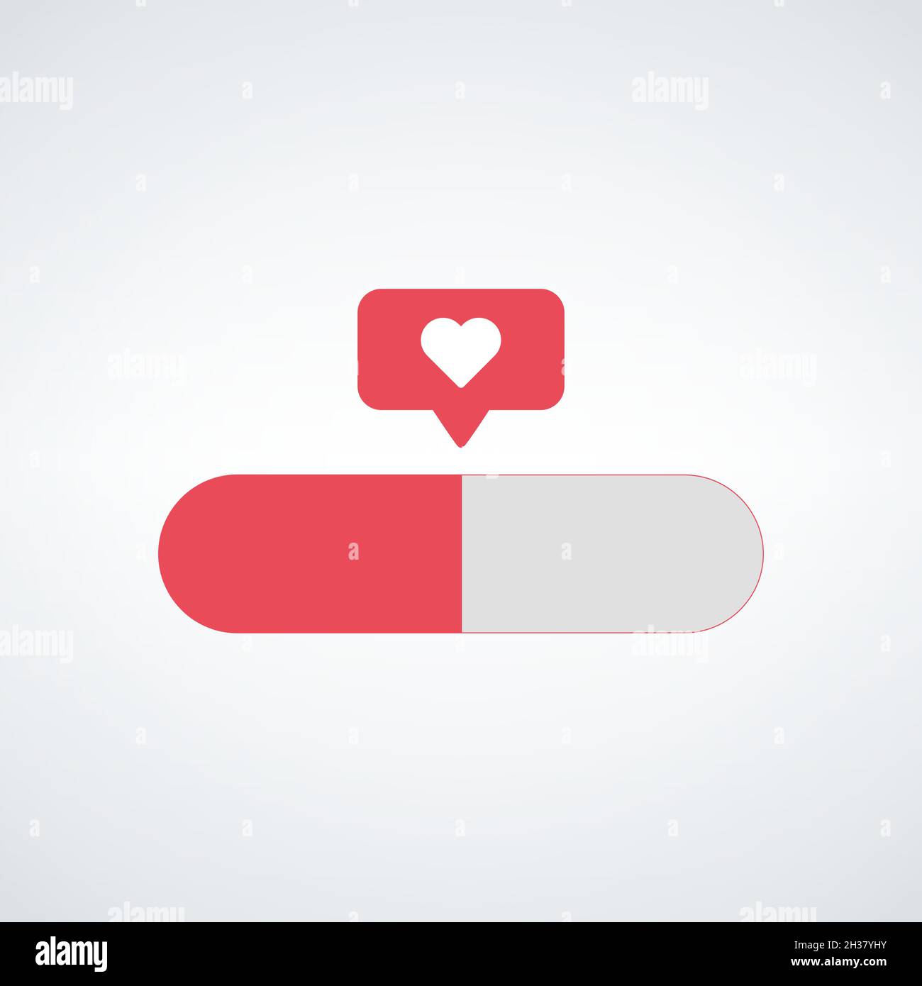 Indicator like slide for social network sliding slider. Like symbol ...