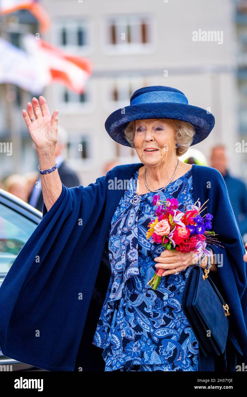 Princess Beatrix at the opening of the Prince Claus Bridge in Dordrecht ...