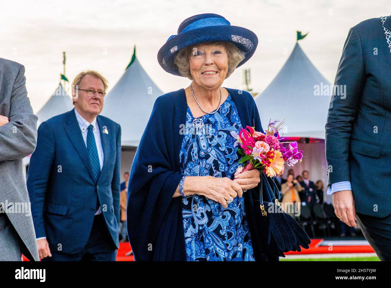 Princess Beatrix at the opening of the Prince Claus Bridge in Dordrecht ...
