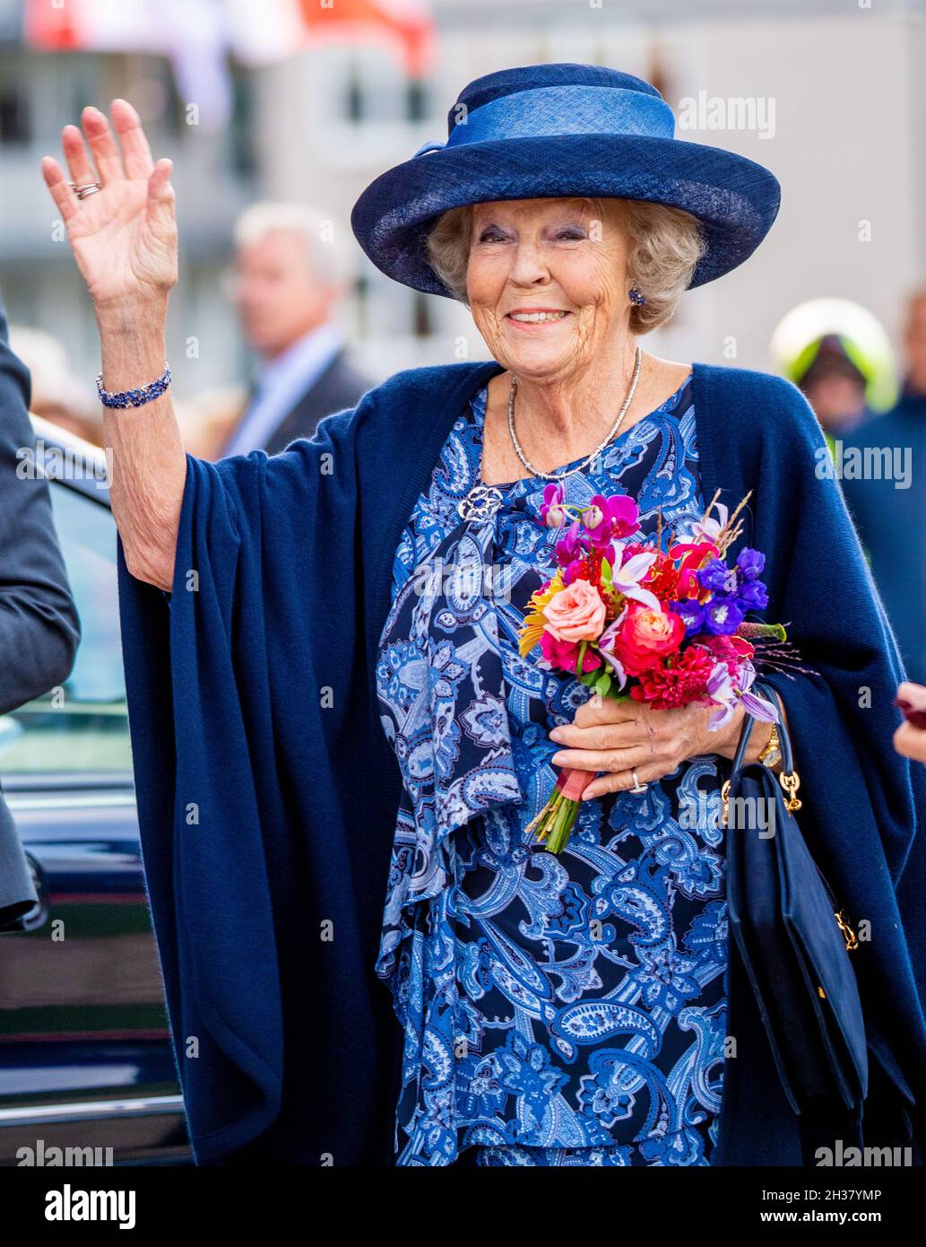 Princess Beatrix at the opening of the Prince Claus Bridge in Dordrecht ...