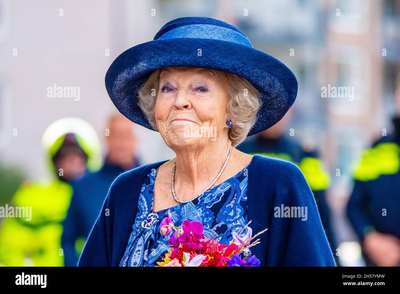 Princess Beatrix at the opening of the Prince Claus Bridge in Dordrecht ...