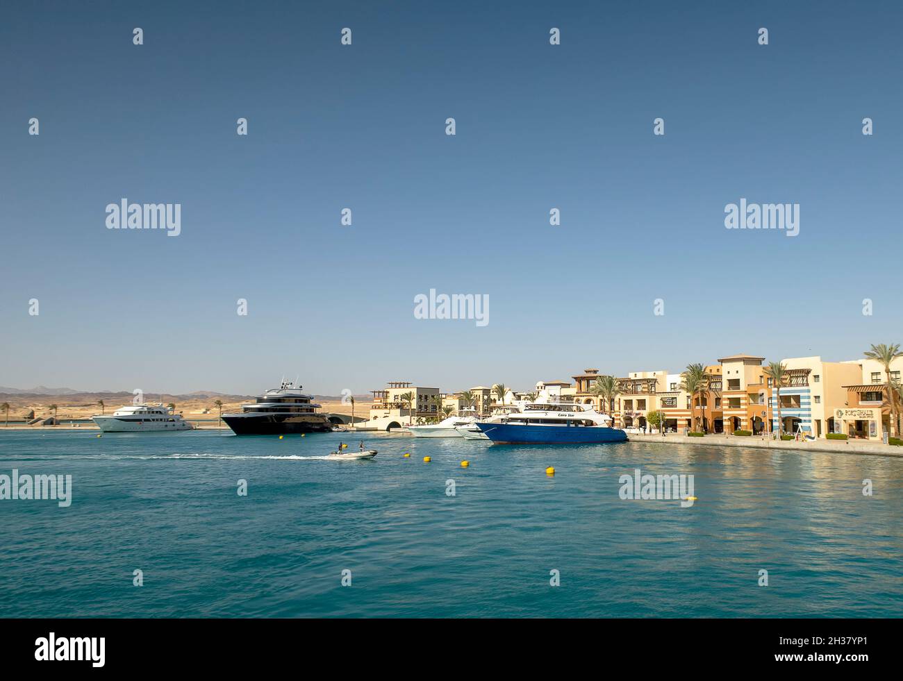 The Red Sea holiday resort of Port Ghalib in Egypt Stock Photo - Alamy