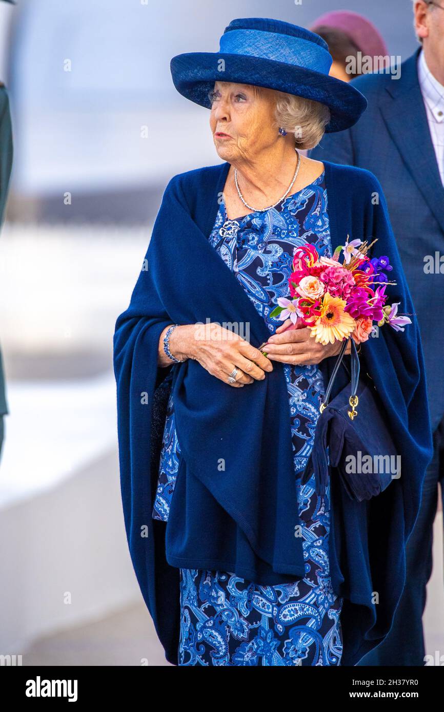Princess Beatrix at the opening of the Prince Claus Bridge in Dordrecht ...