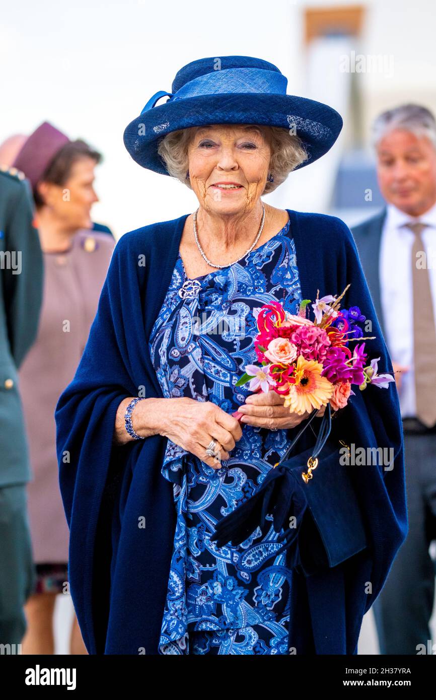 Princess Beatrix at the opening of the Prince Claus Bridge in Dordrecht ...