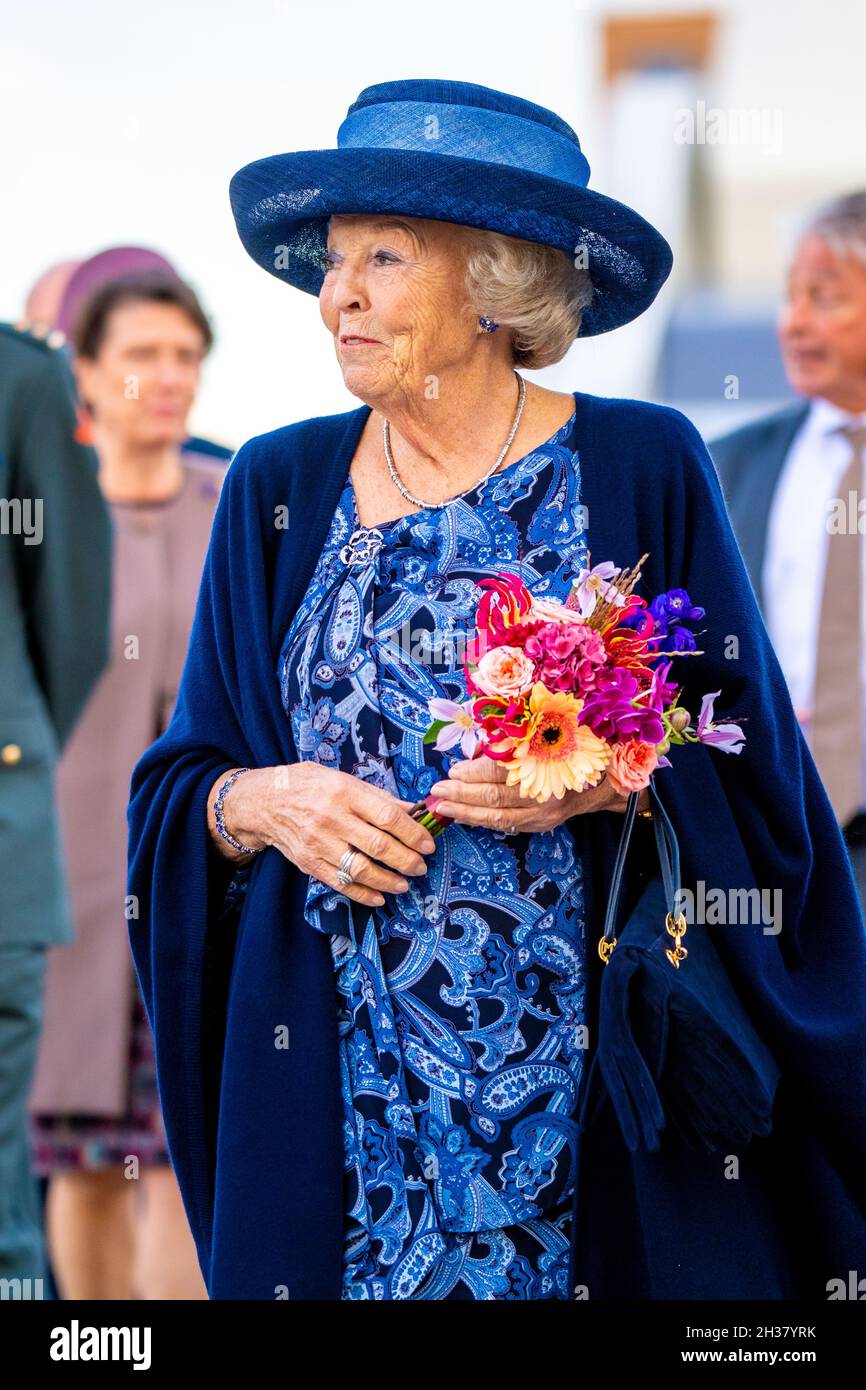 Princess Beatrix at the opening of the Prince Claus Bridge in Dordrecht ...