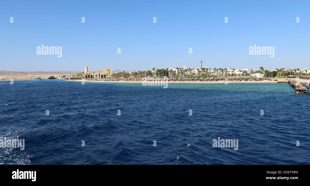 The Red Sea holiday resort of Port Ghalib in Egypt Stock Photo - Alamy