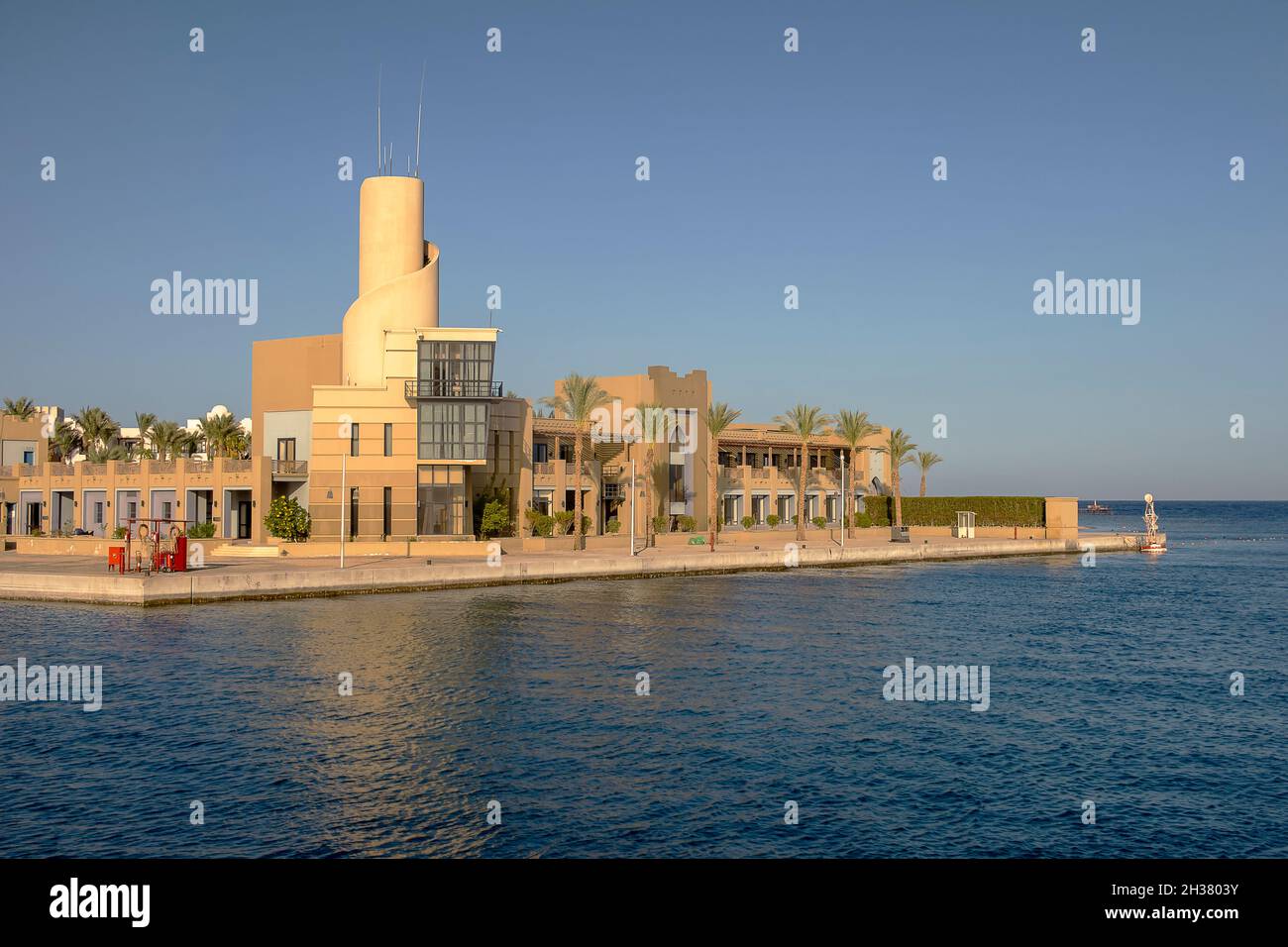 The Red Sea holiday resort of Port Ghalib in Egypt Stock Photo - Alamy