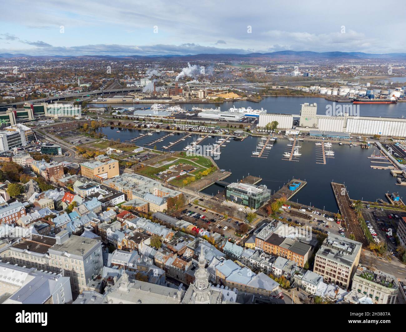Old quebec aerial hi-res stock photography and images - Alamy